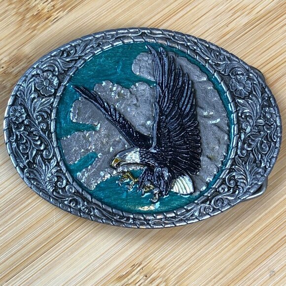 Indiana Metal Craft | Accessories | Vintage Flying Eagle Belt Buckle ...